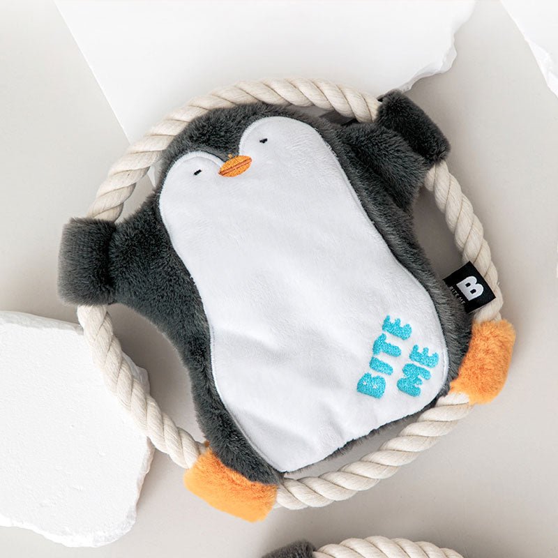 Bite Me — Penguin Rope Tug Toy | CreatureLand.