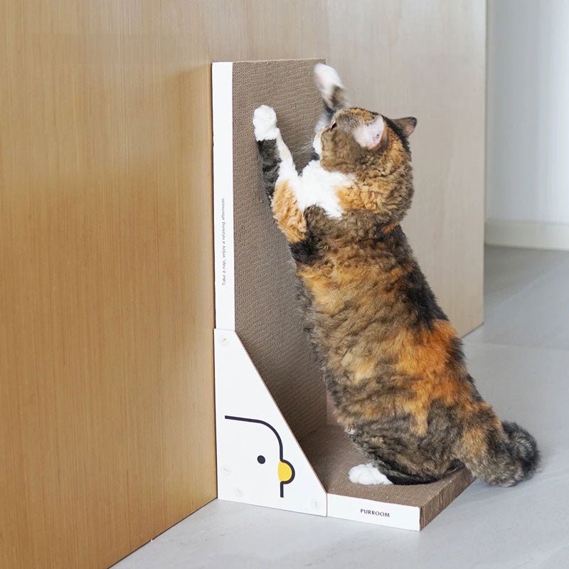Purroom - Little Chick L-Shaped Cat Scratcher | CreatureLand.