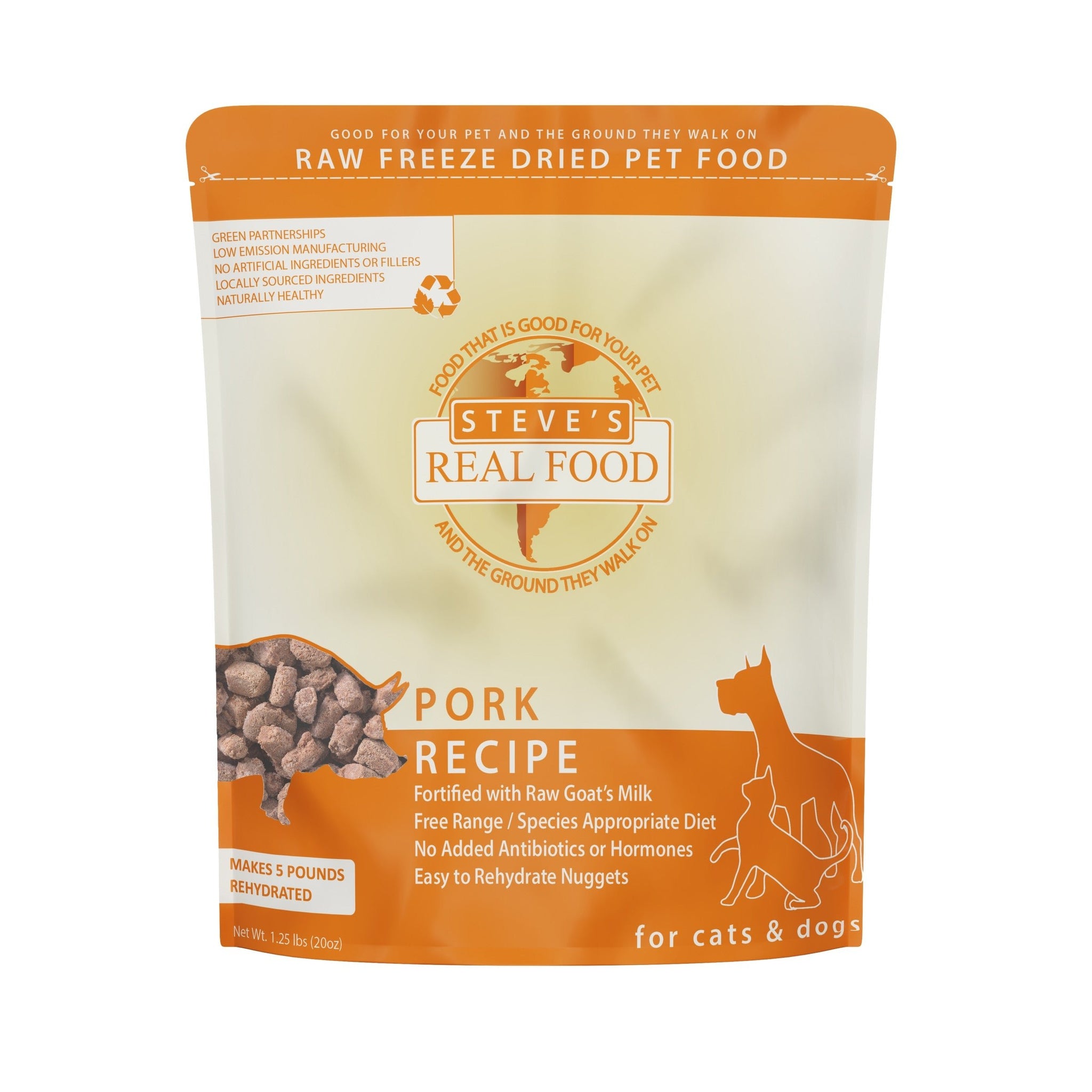 Steve's Real Food — Pork Freeze Dried Raw Nuggets | CreatureLand.