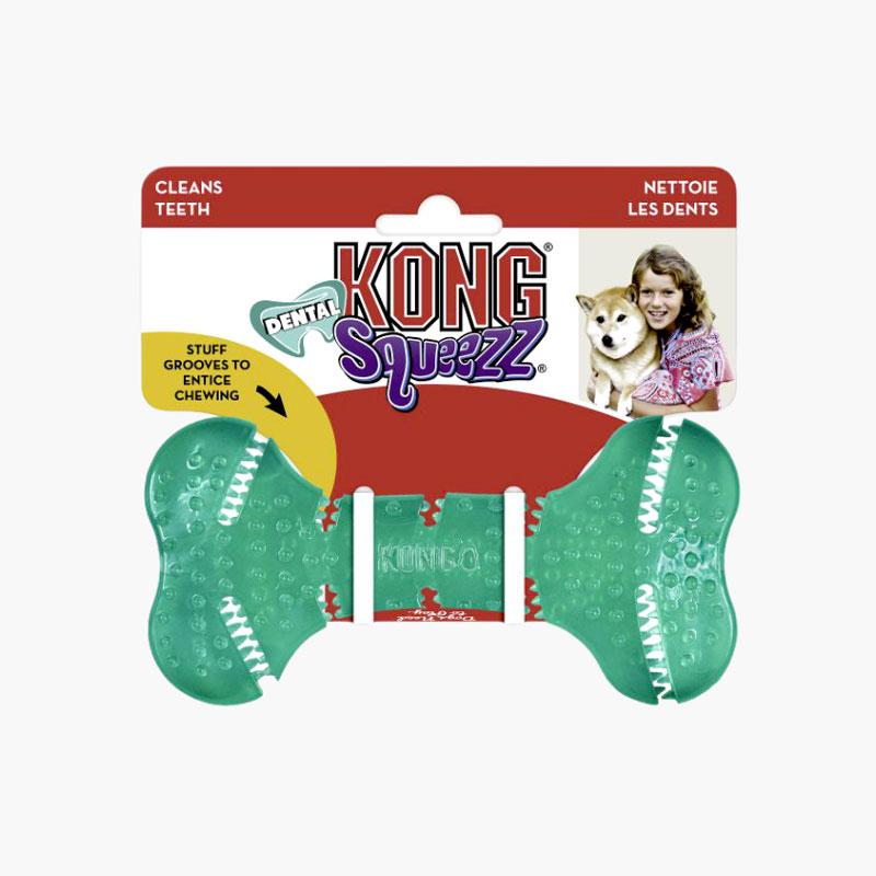 KONG® – Squeezz Dental Bone | CreatureLand.