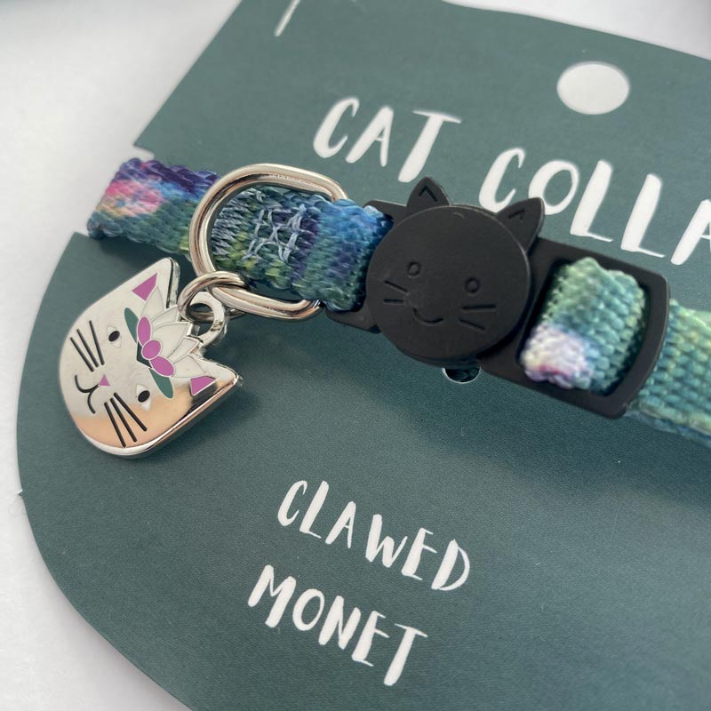 Niaski - Clawed Monet Artist Cat Collar | CreatureLand.